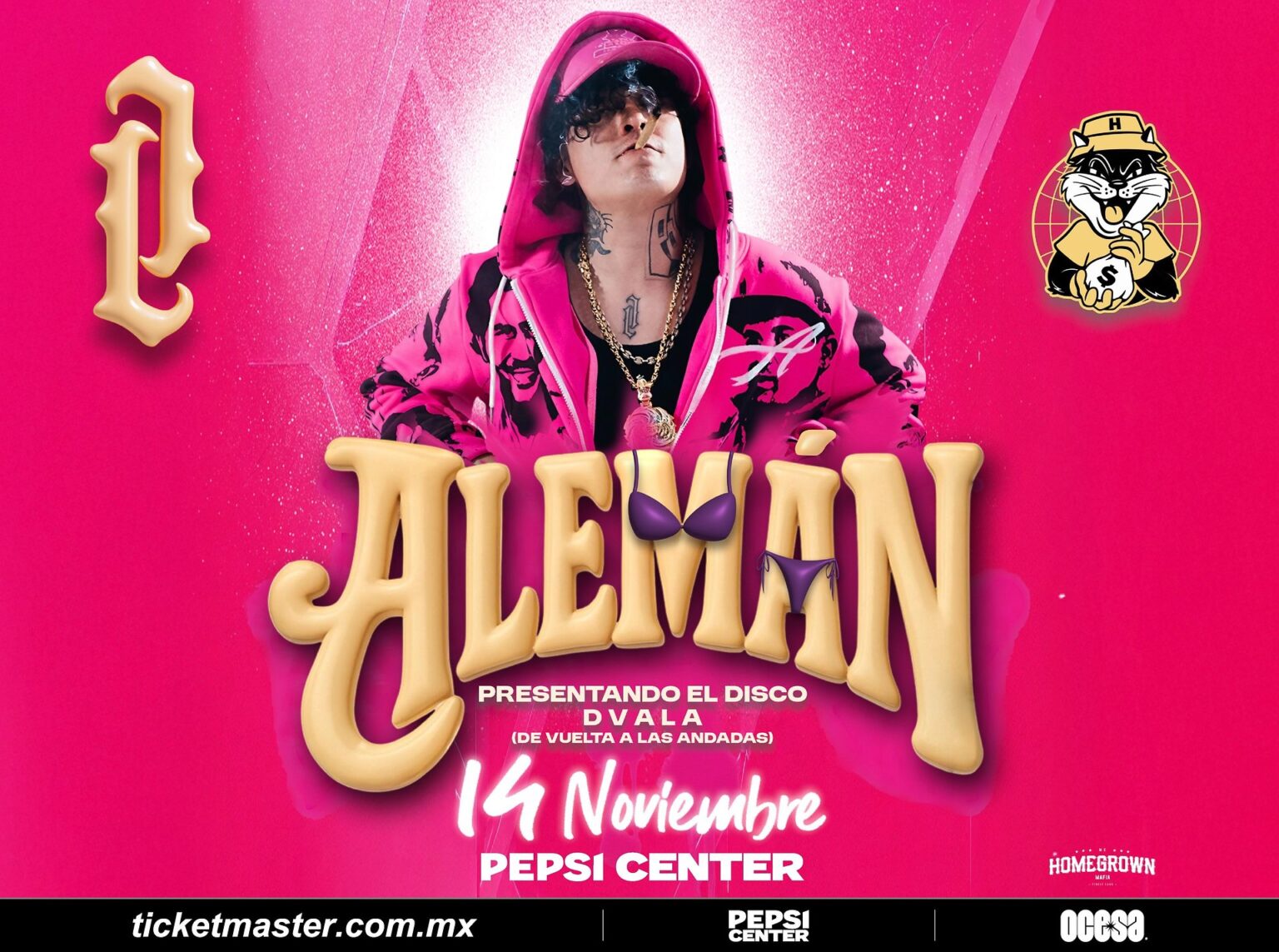 Alemán anuncia explosivo regreso a la CDMX: el rapero presentará su ...